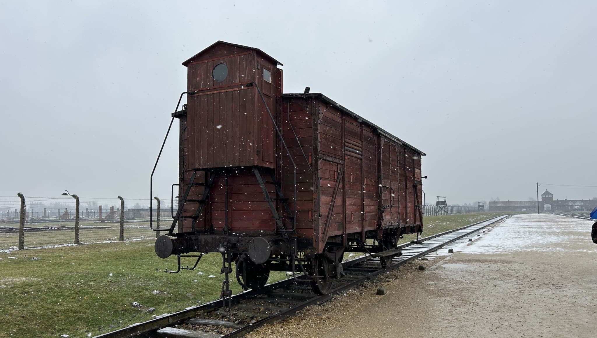 Train car at Auschwitz II Birkenau extermination camp - Dr. Bronner's